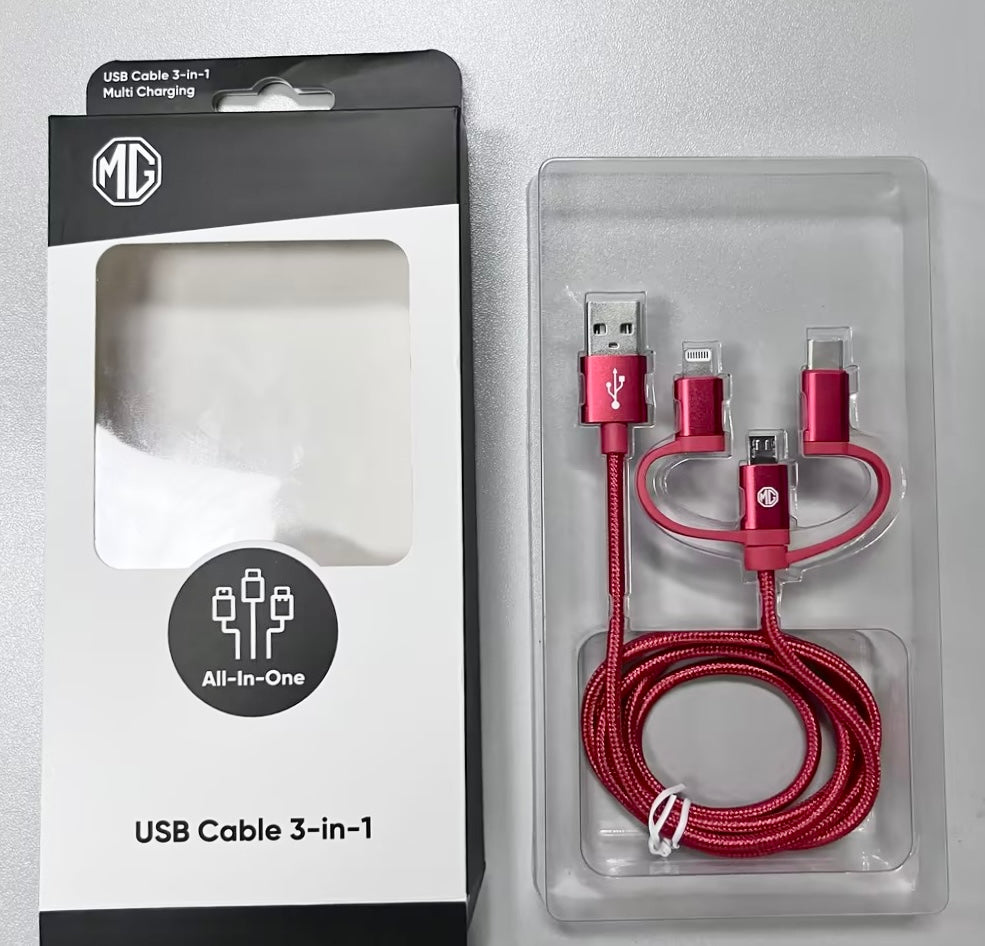 MG USB Cable 3 in 1 MG Shop